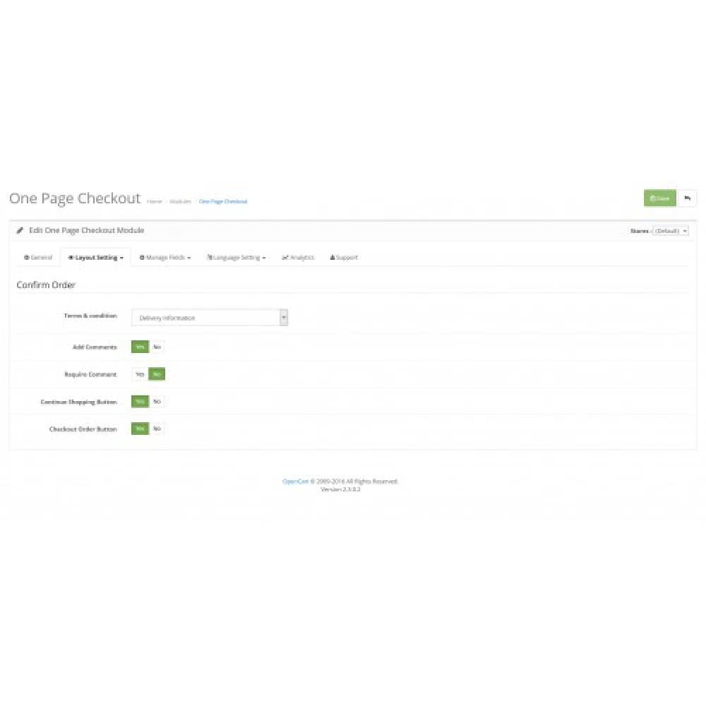 Opencart Onepage Checkout- Quick Checkout- Ajax quick checkout