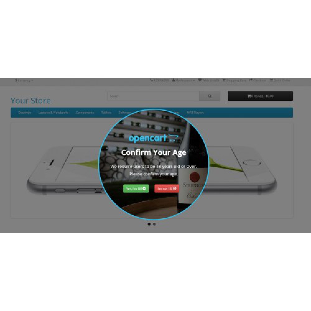 Age Verification Pro- Opencart Modules, Opencart Addons