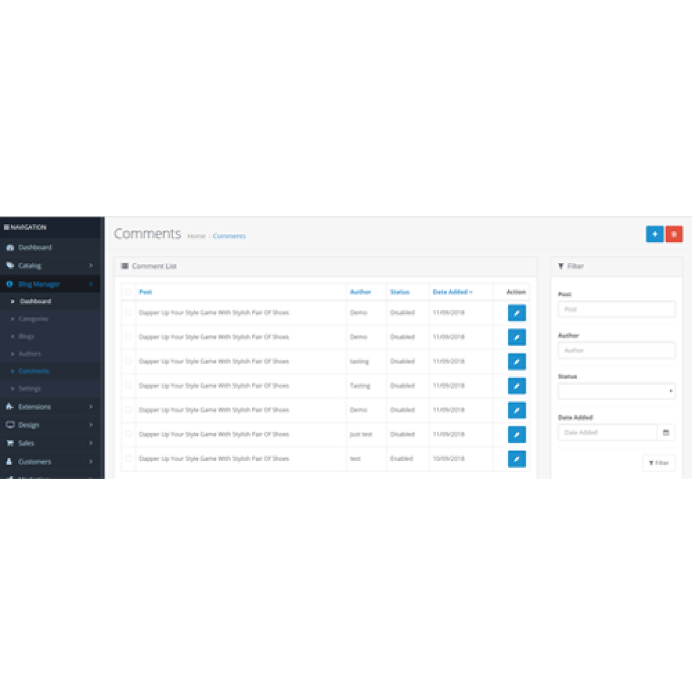 OpenCart Blog Manager- SEO friendly Blog Manager