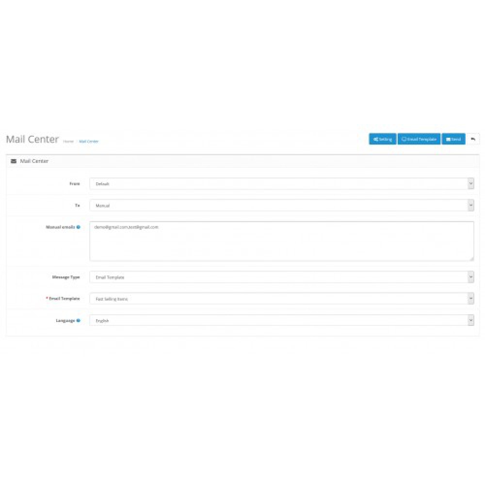 OpenCart Bulk Email Manager- Send Bulk Emails