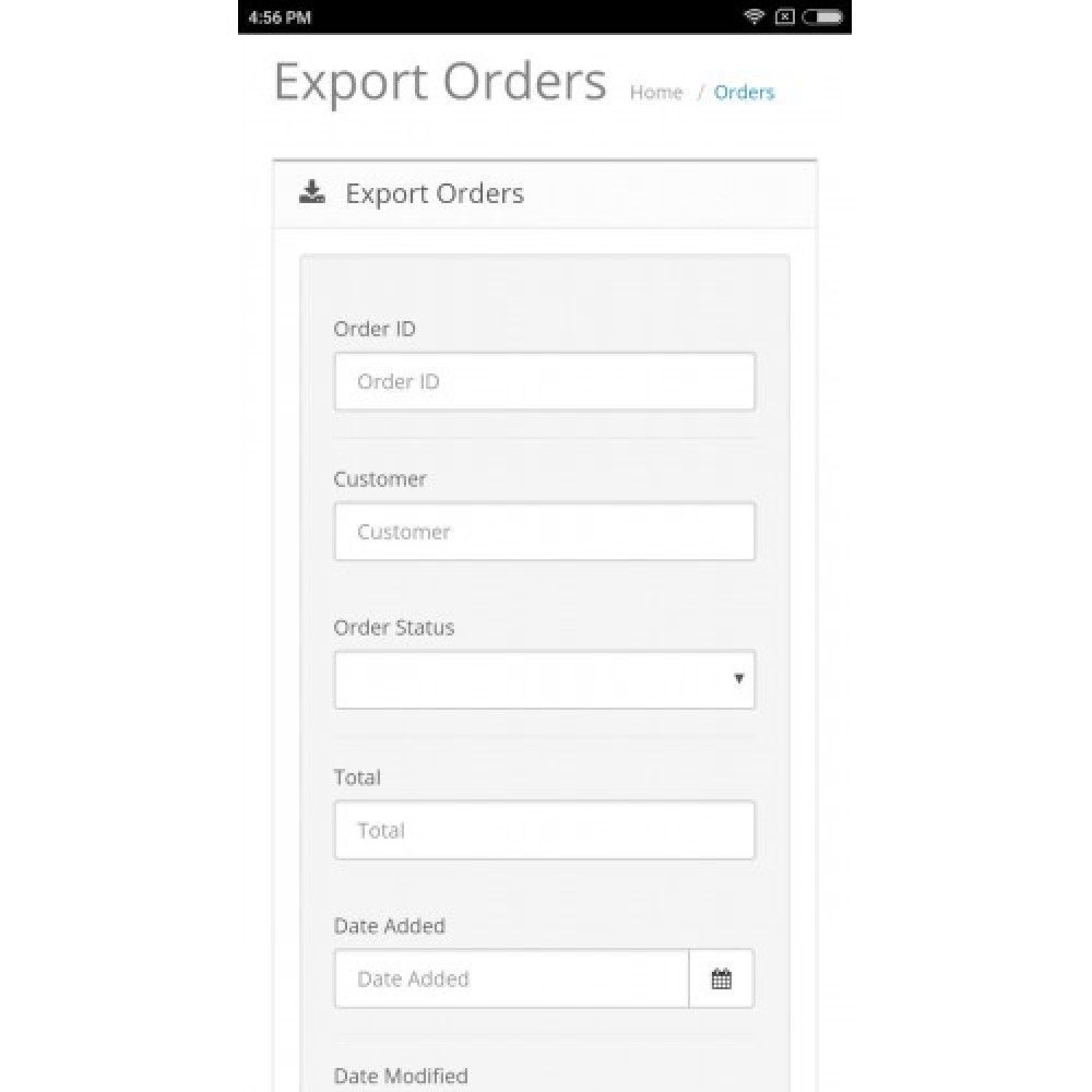 OpenCart Export Orders Module- Import Export Plugin