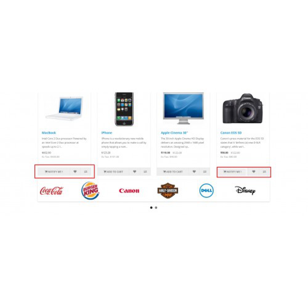 OC Notify Me When Product Available- Notification Alert