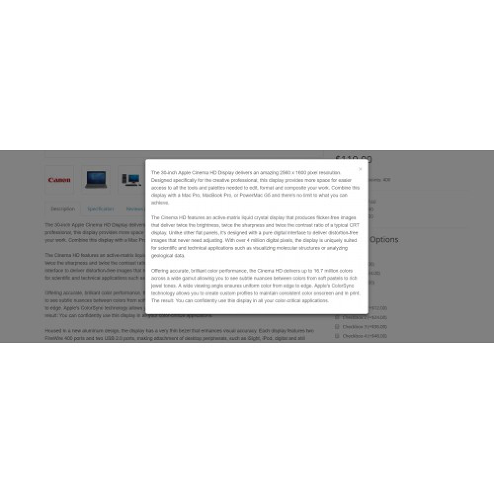 OpenCart Option Description - Describe Options Module