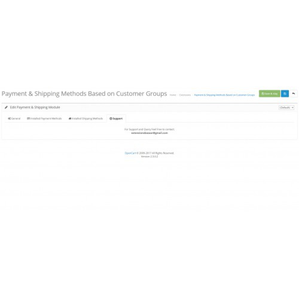 Payment and Shipping methods accordingly customer Group