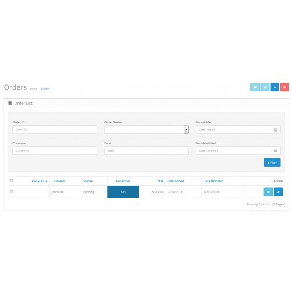 Pre- Order Manager - Opencart Modules- Opencart Plugins