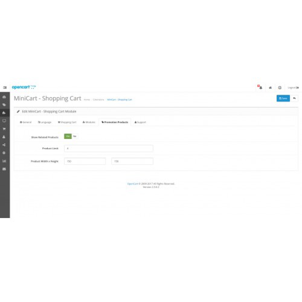 OpenCart Smart Mini Cart- Shopping cart module- Mini cart